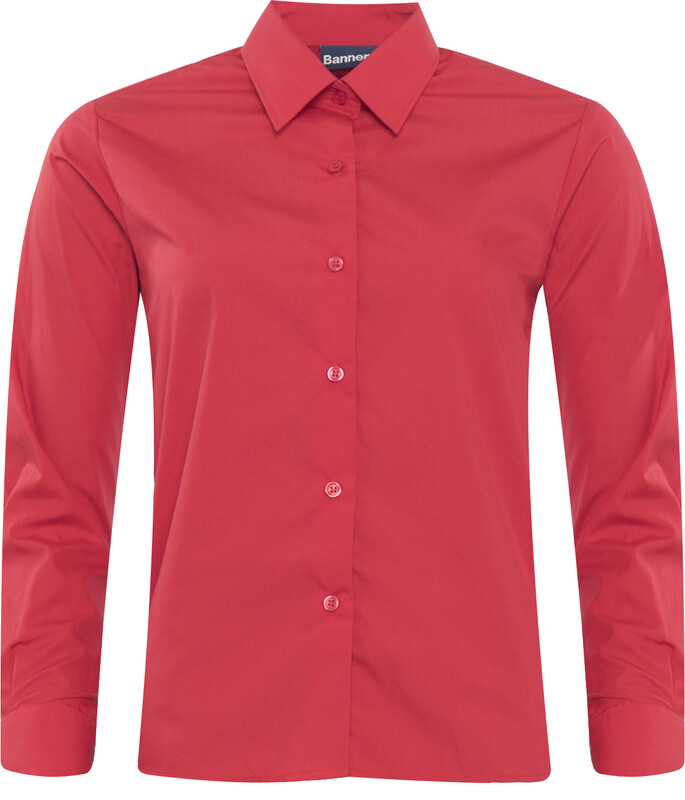 Girls Red Long Sleeve Blouse - Match Fit Kit